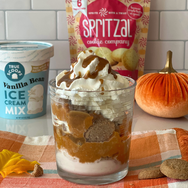 Pumpkin & Cookie Ice Cream Parfaits Recipe | True scoops - True Scoops